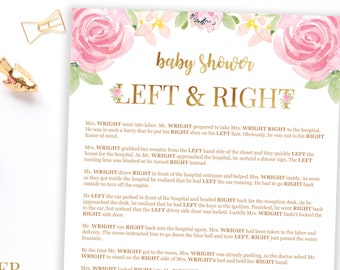 Left Right Baby Shower Game - Etsy