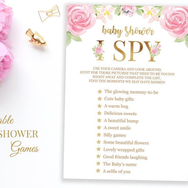 I Spy Baby Shower - Etsy