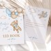 Baby Shower Numbers Book Bear Balloons, Baby's First 123 Book, Drawing ...