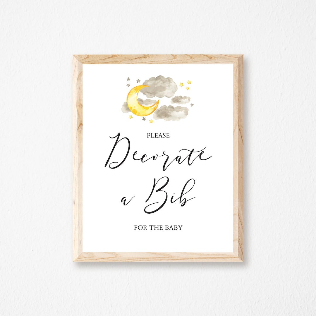 Decorate a Bib, Bib Decorating Station, Gender Neutral Baby Shower ...