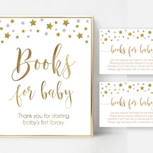 Books for Baby Sign, Baby Shower Books for Baby Card, Baby Shower Book ...