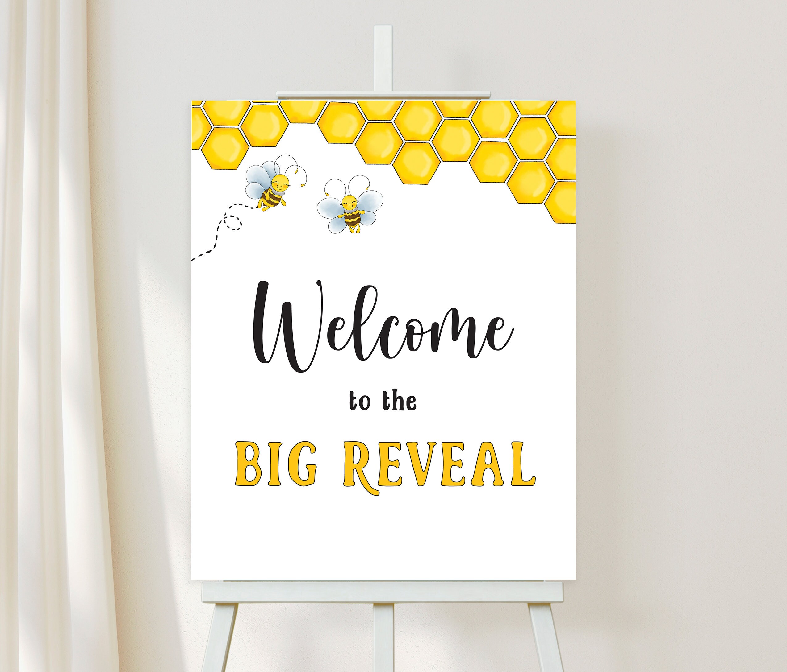 Pick a Sticker Bee Gender Reveal Team Boy Team Girl Bee Baby - Etsy