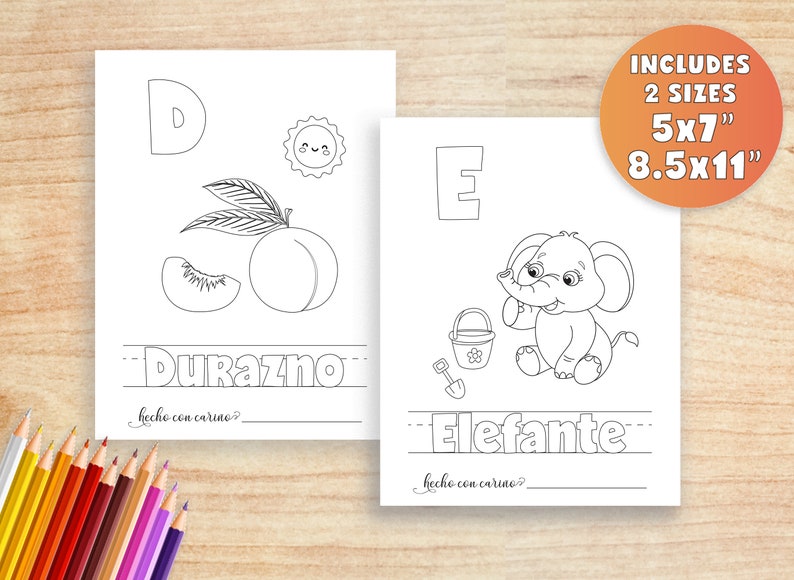 Baby's First ABC Book in Spanish Alphabet Book Baby | Etsy