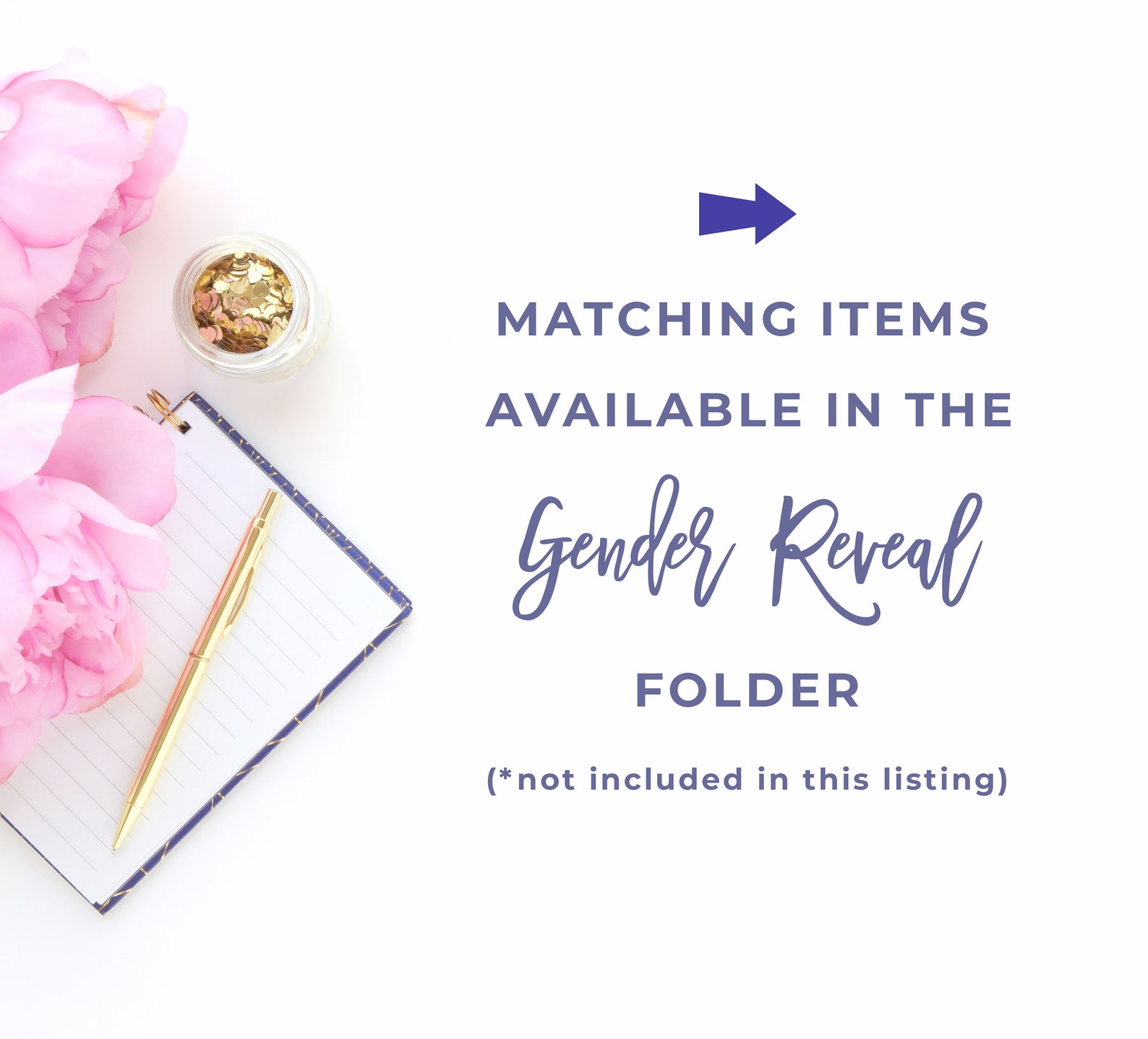 It's Twins Gender Reveal Sign, Double the Trouble, Navy Blue and Blush ...