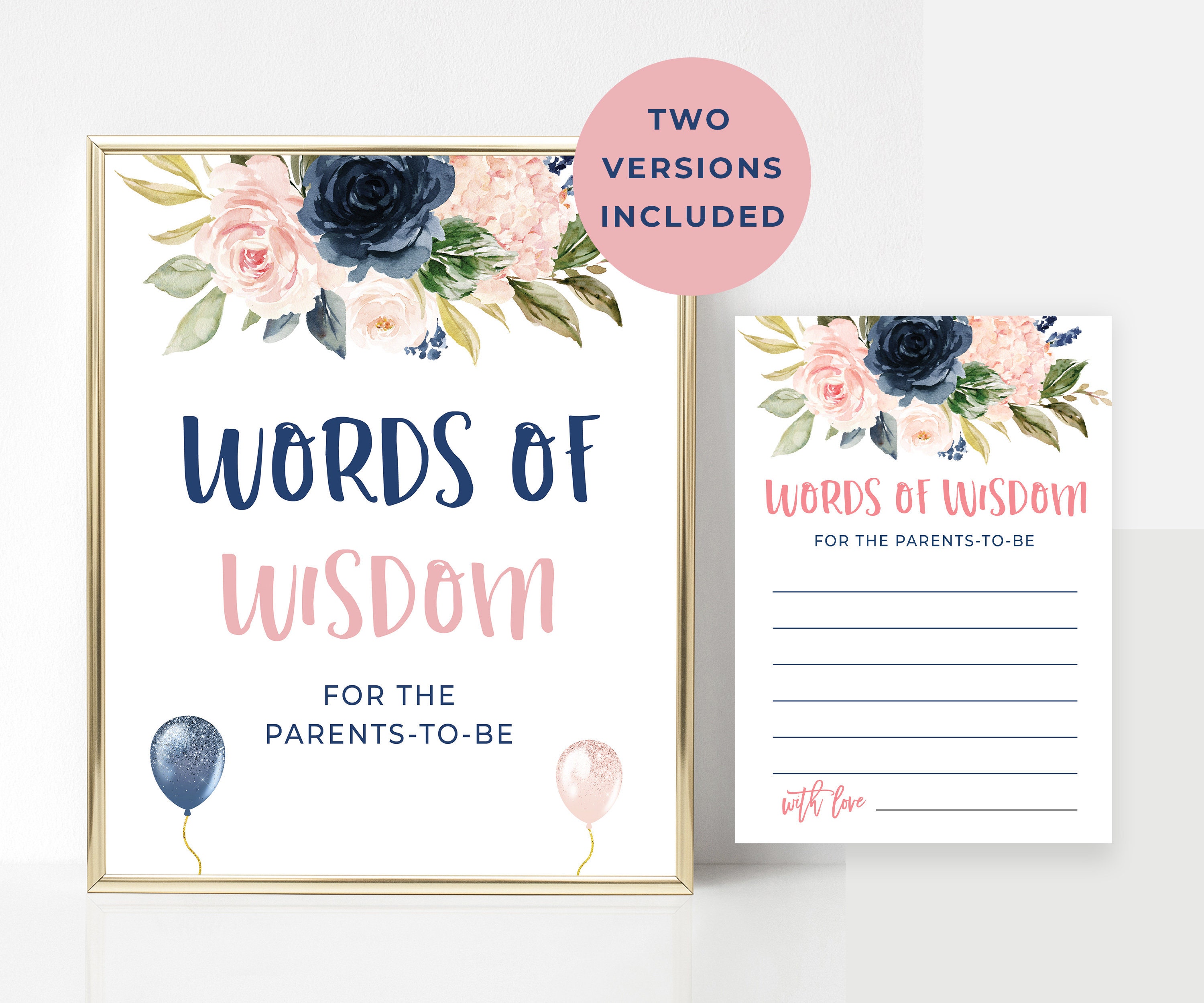 Advice for Parents-to-be Sign Words of Wisdom for the - Etsy Canada