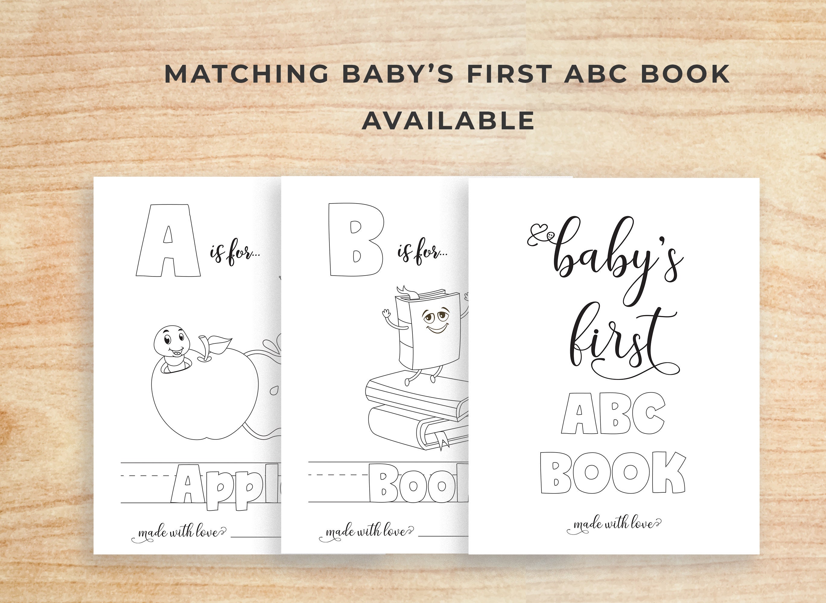 Baby's First Number Book Baby Shower Number Coloring | Etsy