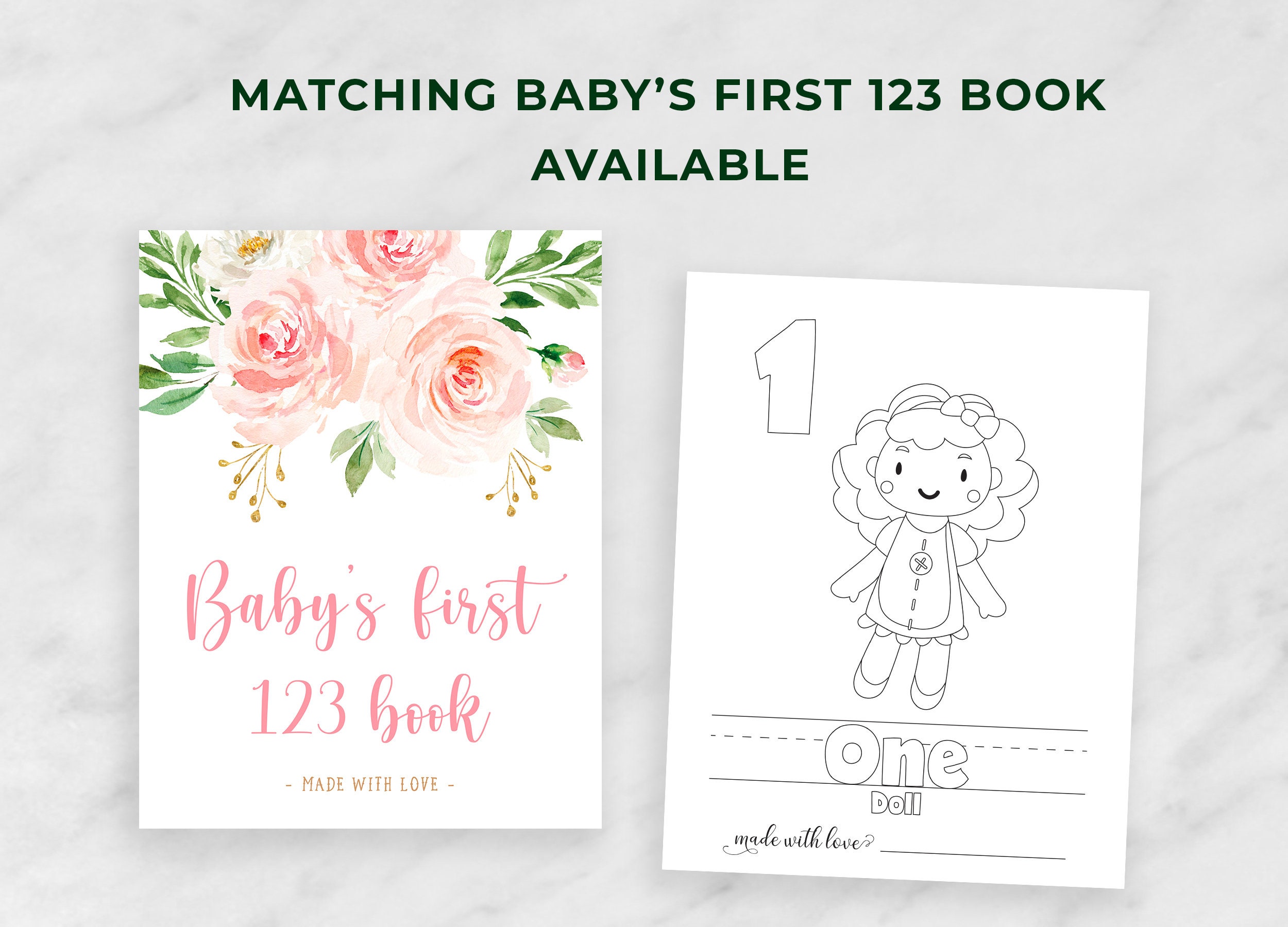 Baby Shower ABC Book Baby's First ABC Book Baby Shower - Etsy