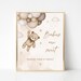 EDITABLE Brown Teddy Bear Place Card, Food Label, Guest Name Card ...