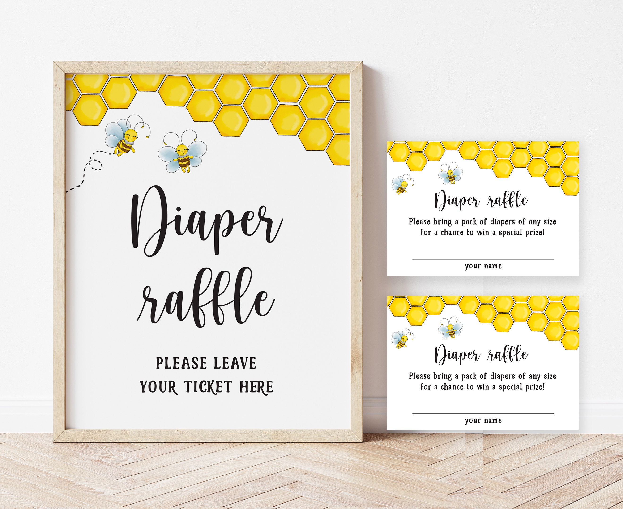 Blank Diaper Raffle Ticket