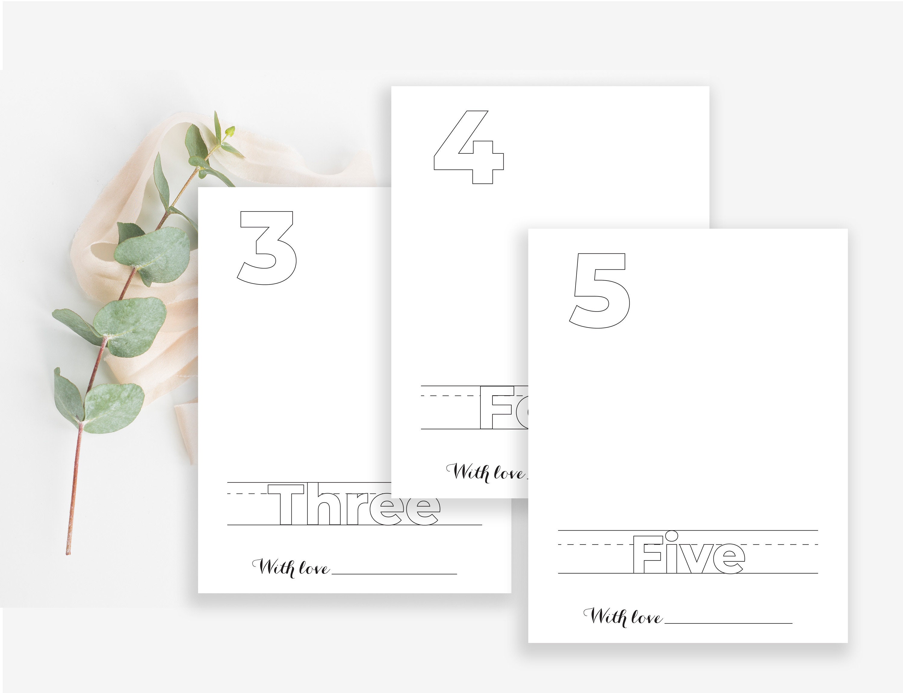 Baby's First Numbers Book Blank Coloring Baby Shower | Etsy