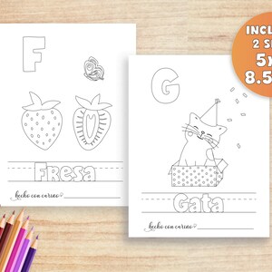 Baby's First ABC Book in Spanish, Alphabet Book Baby Shower, Primer ...