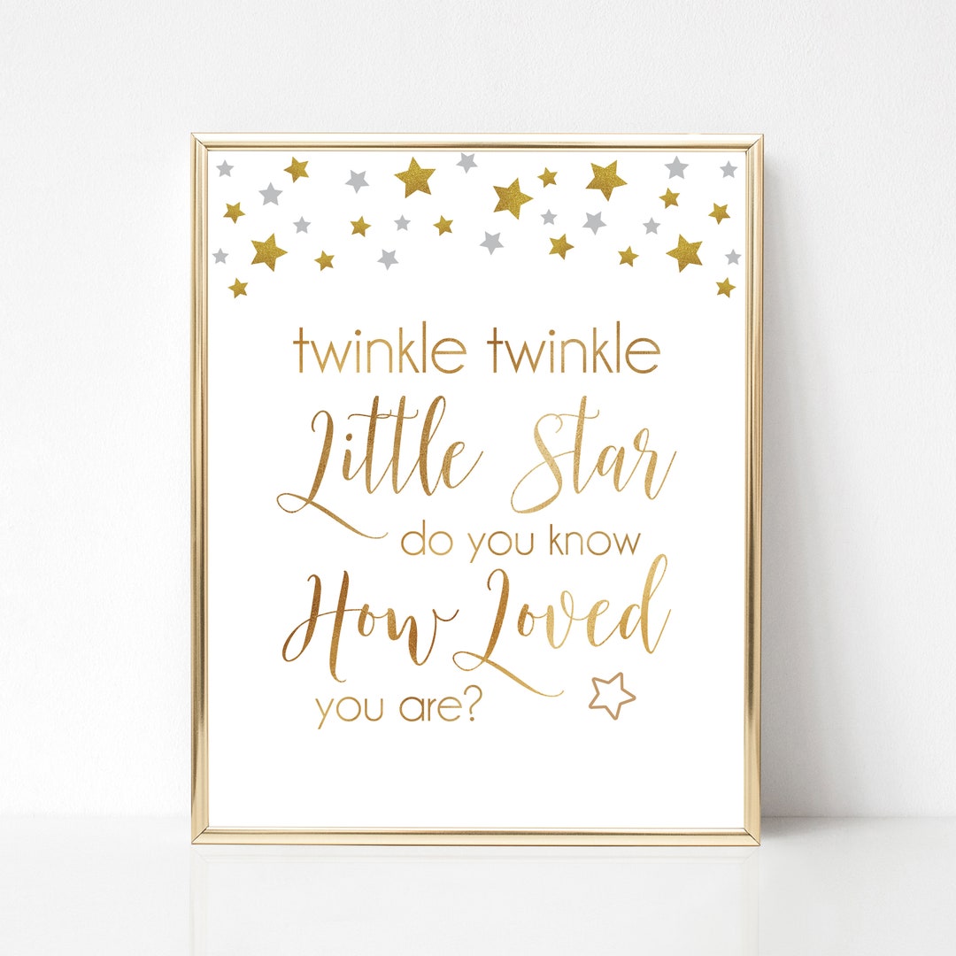 Twinkle Twinkle Little Star Nursery Art Print - Etsy