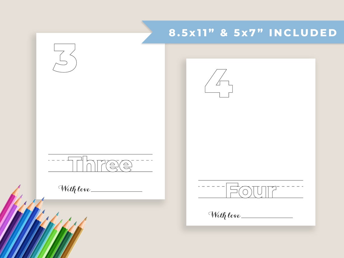 Baby Shower Numbers Book Bear Balloons, Baby's First 123 Book, Drawing ...