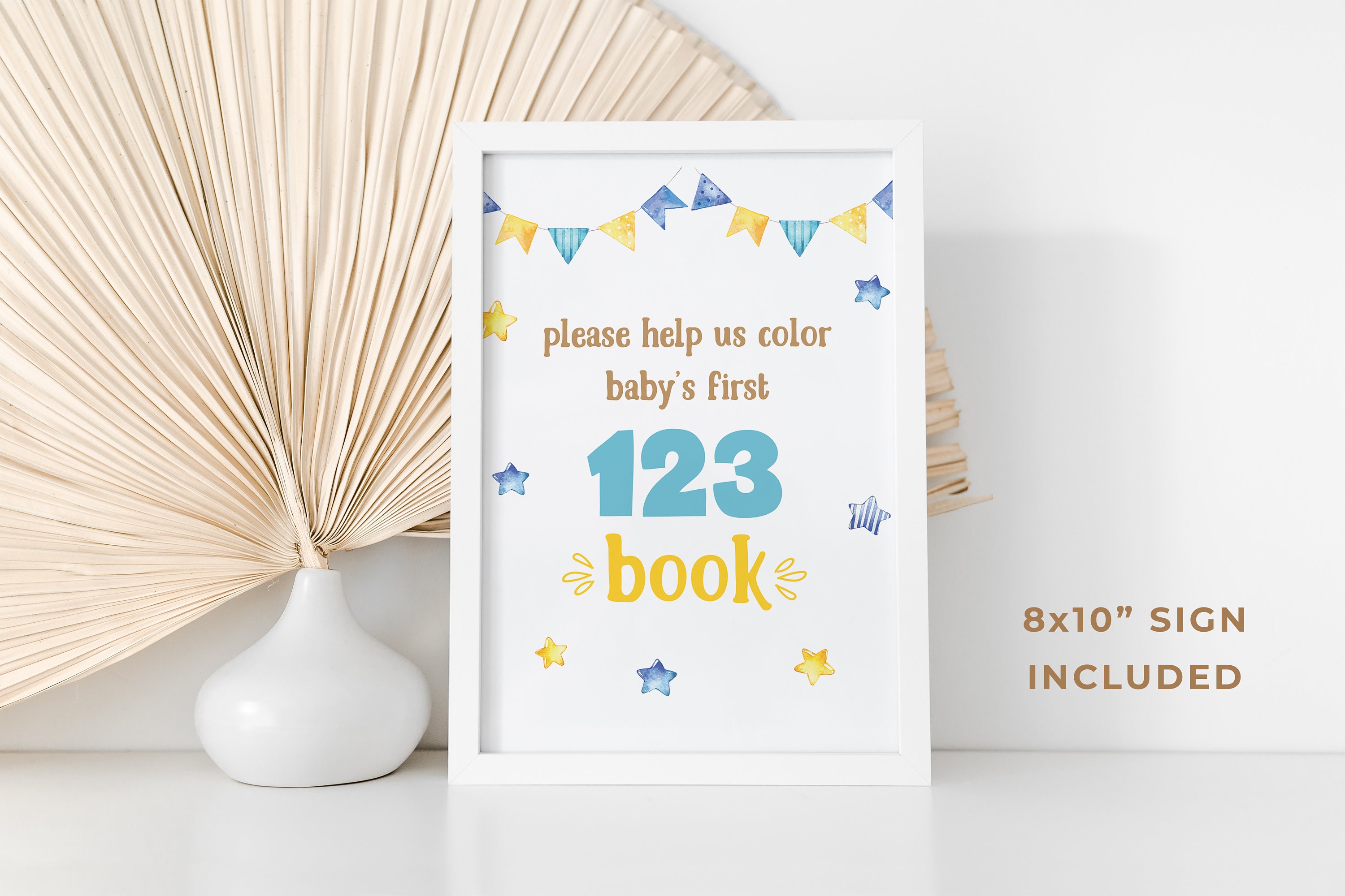 Baby's First Numbers Book Baby Shower Coloring Book - Etsy