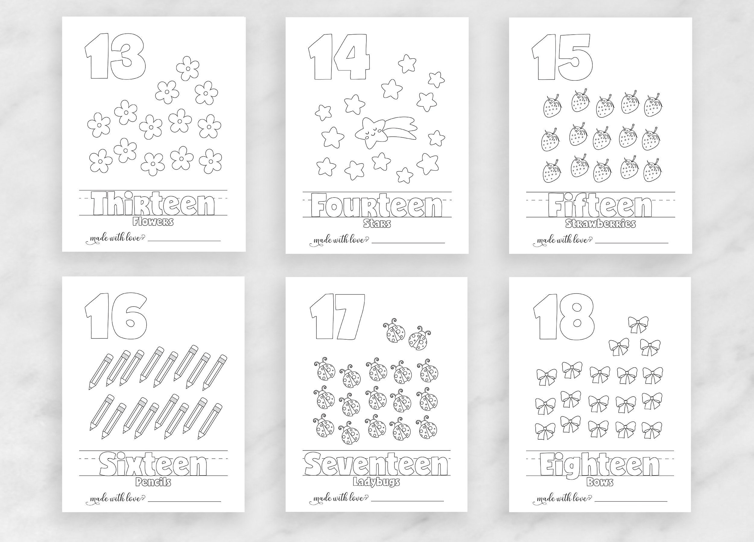 Baby's First Numbers Book Blush Pink Baby Shower 123 - Etsy