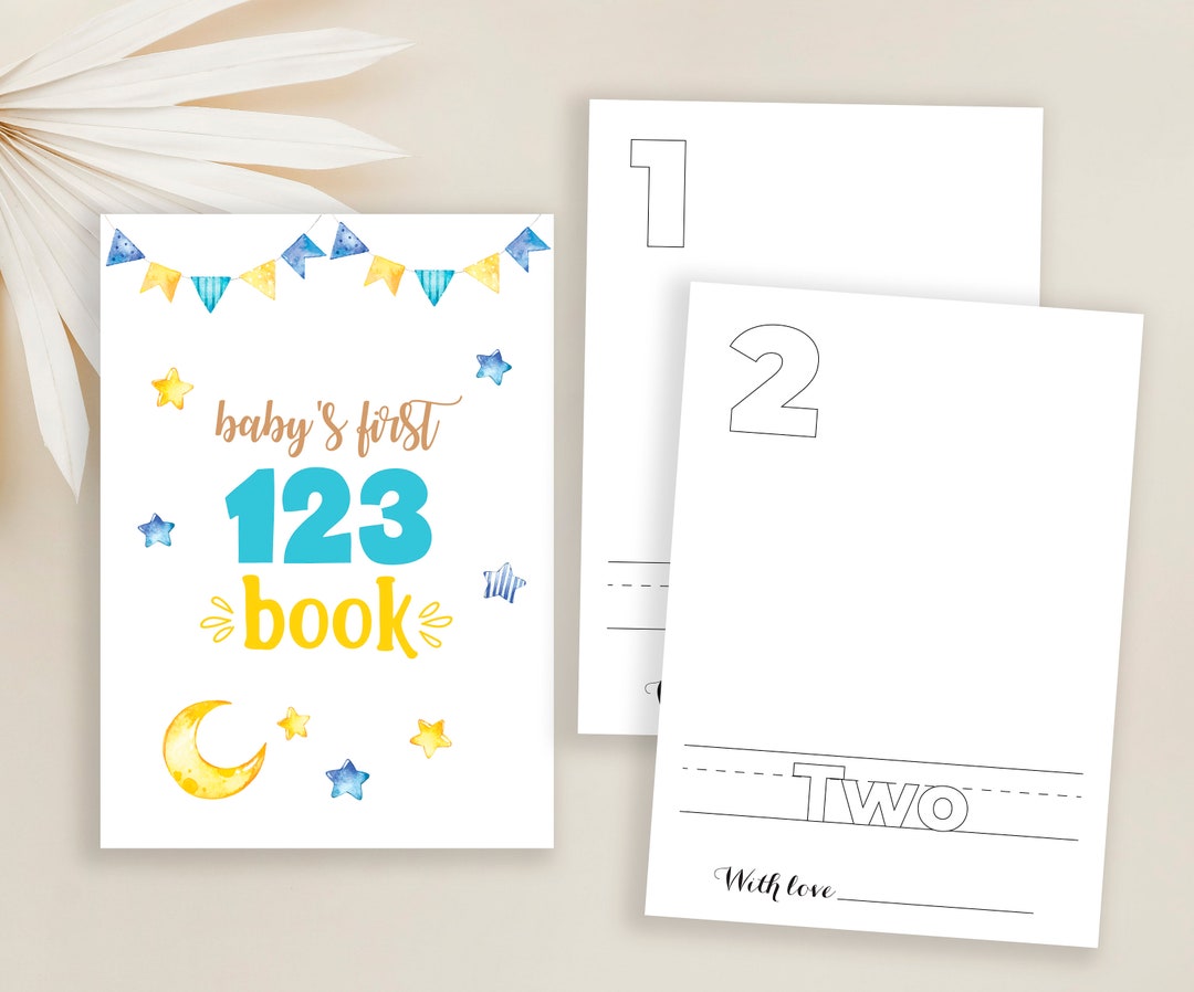 Baby's First Numbers Book, First 123 Coloring Book Baby Shower, Baby ...