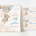 Books and Gifts Blue Teddy Bear Themed Baby Shower Gifts Table - Etsy