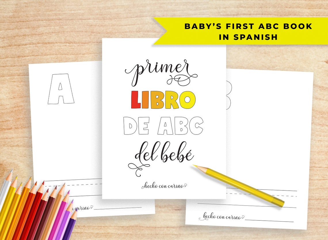 Baby's First ABC Book in Spanish Alphabet Book Baby - Etsy