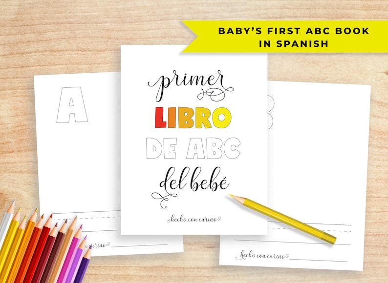 Baby's First ABC Book in Spanish Alphabet Book Baby - Etsy