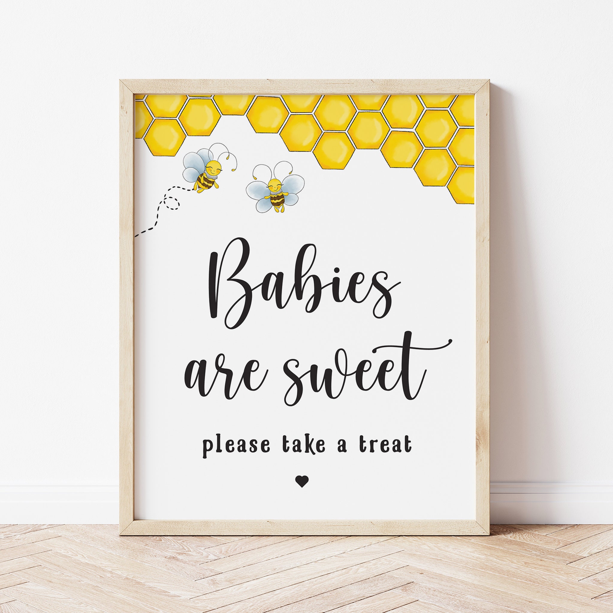 EDITABLE Message From the Bump Sign Bee Baby Shower, Bumble Bee Baby ...