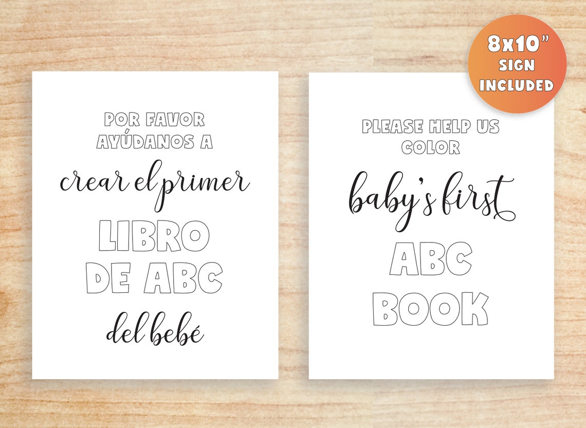 Baby's First ABC Book in Spanish Alphabet Book Baby - Etsy