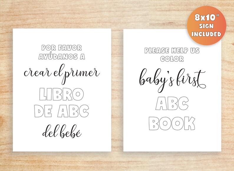 Baby's First ABC Book in Spanish Alphabet Book Baby - Etsy