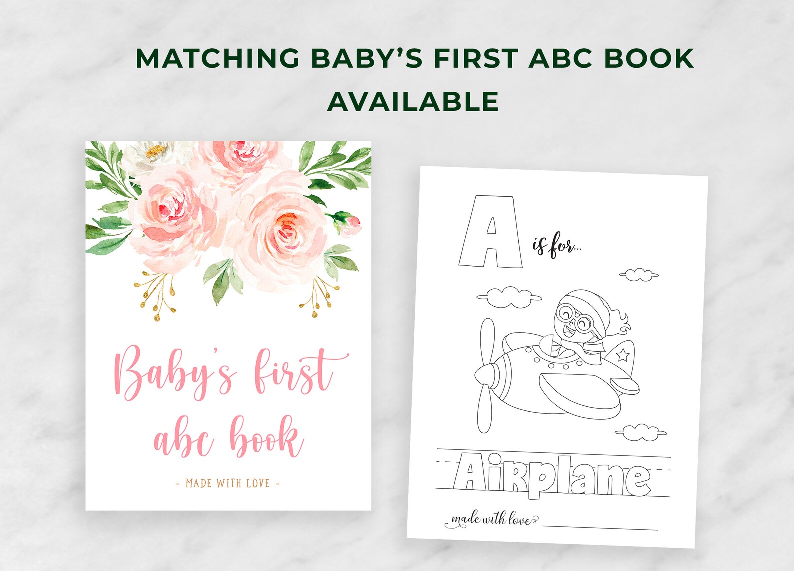 Baby's First Numbers Book Blush Pink Baby Shower 123 - Etsy