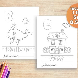 Baby's First ABC Book in Spanish, Alphabet Book Baby Shower, Primer ...