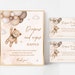EDITABLE Brown Teddy Bear Place Card, Food Label, Guest Name Card ...