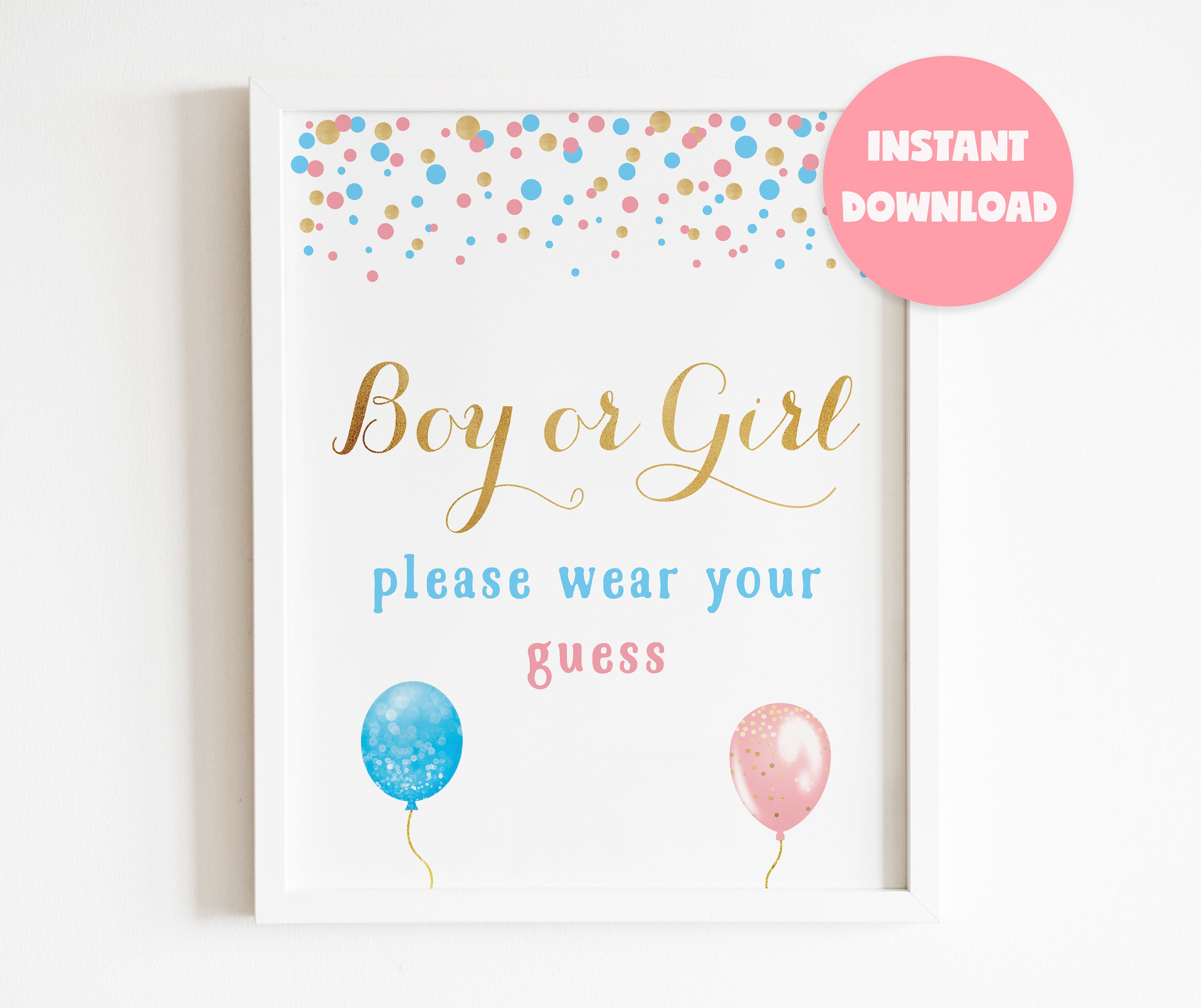 He or She What Will Baby Be He or She Gender Reveal Sign - Etsy