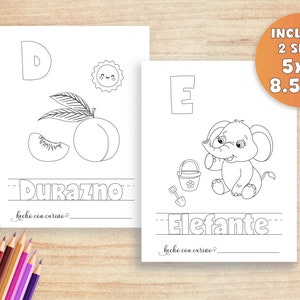 Baby's First ABC Book in Spanish, Alphabet Book Baby Shower, Primer ...