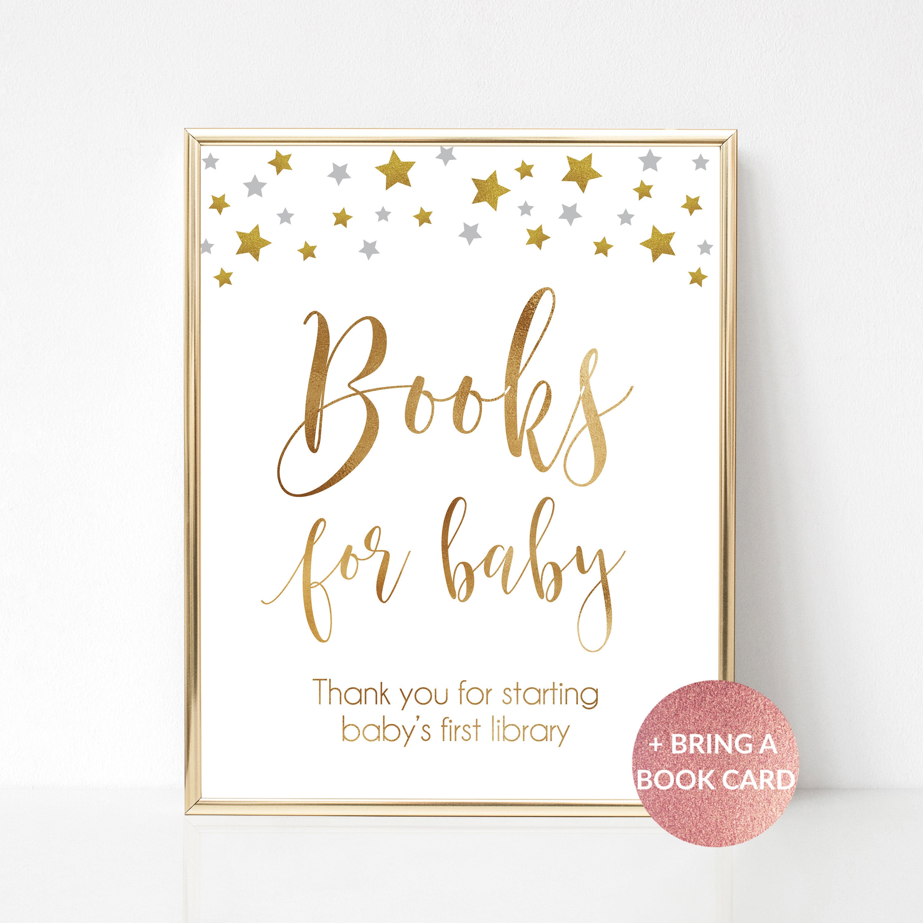 Books for Baby Sign Baby Shower Books for Baby Card Baby | Etsy