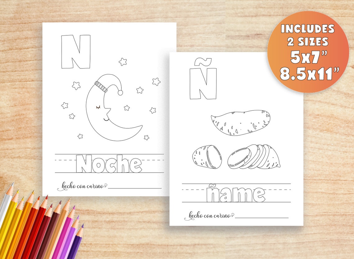 Baby's First ABC Book in Spanish, Alphabet Book Baby Shower, Primer ...
