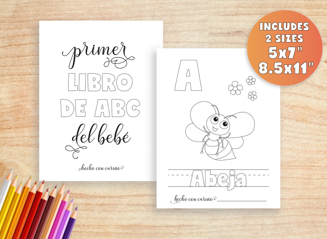 Baby's First ABC Book in Spanish Alphabet Book Baby | Etsy