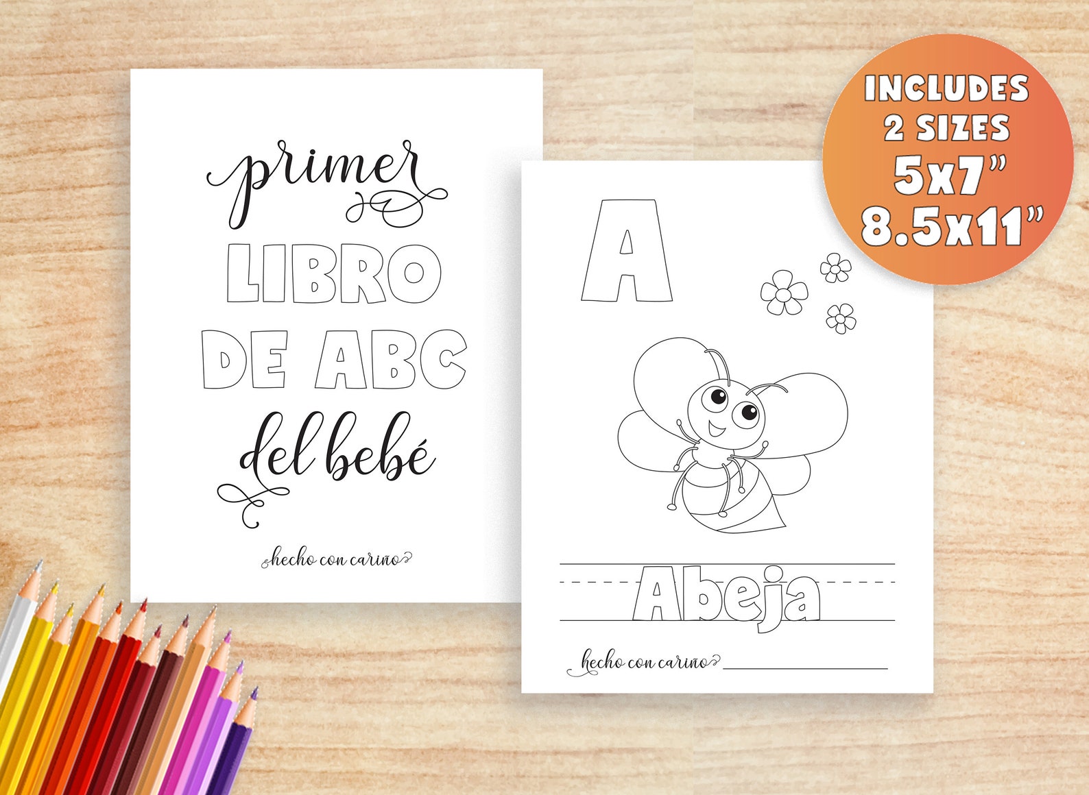Baby's First ABC Book in Spanish Alphabet Book Baby | Etsy