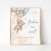 Books and Gifts Blue Teddy Bear Themed Baby Shower Gifts Table Sign ...