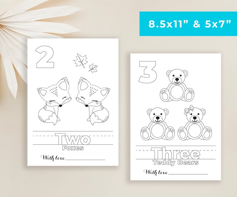 Baby's First Numbers Book Baby Shower Coloring Book - Etsy