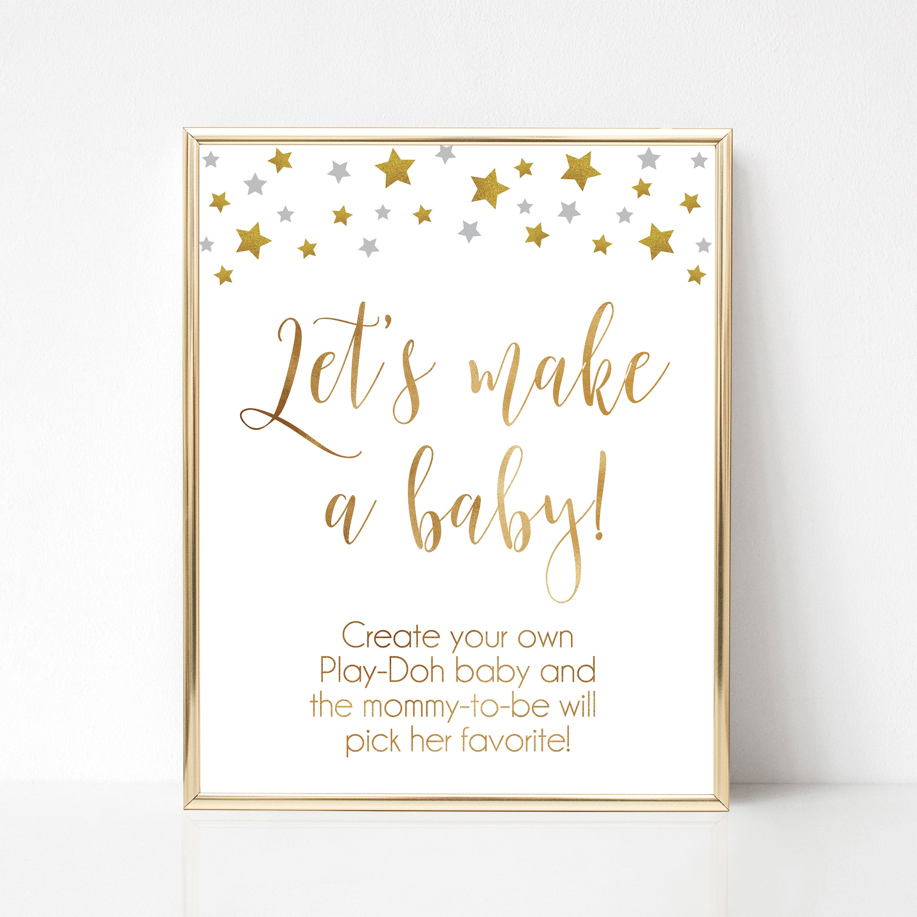 Baby Play Doh Sign Let's Make a Baby Play-doh Baby - Etsy