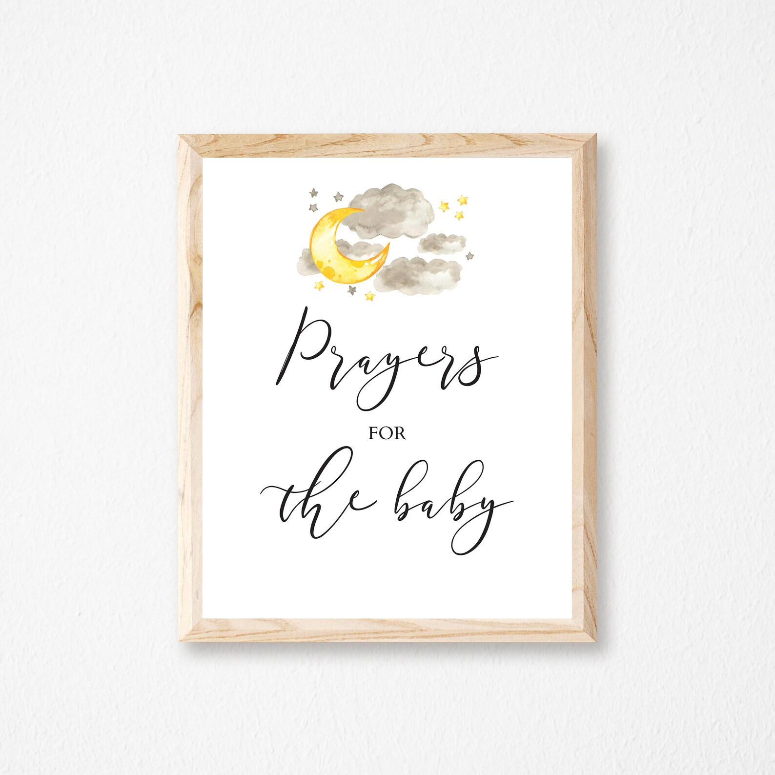 Prayers For The Baby Simple Baby Shower Prayers Twinkle | Etsy