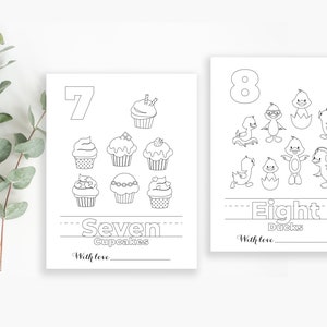Baby's First 123 Book Baby Shower Counting Book Numbers - Etsy