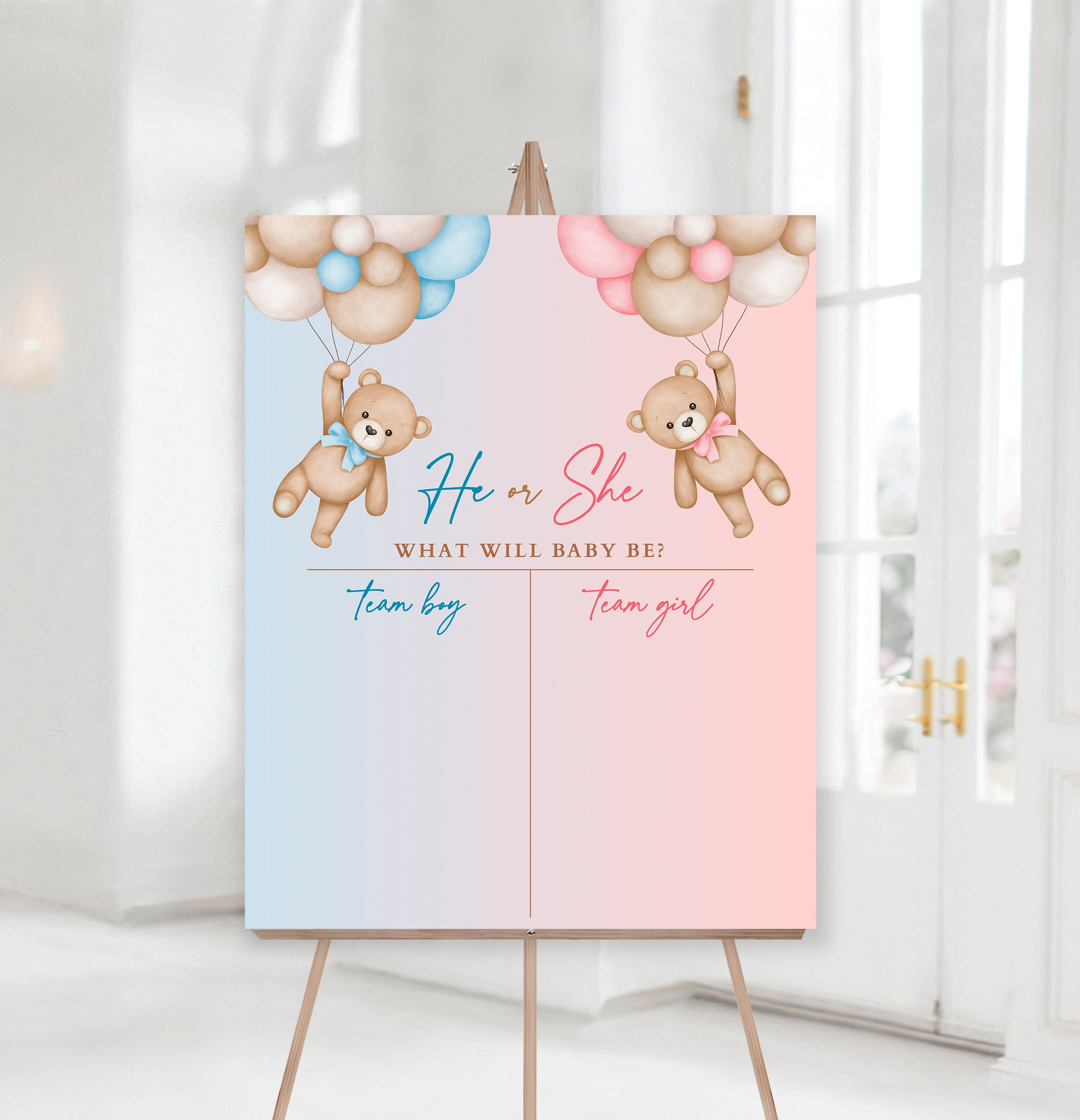 Teddy Bears Boy or Girl Gender Reveal, Labyrinth Game, Maze Game, What ...