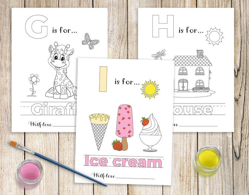 Baby ABC Game Baby Item Game Baby Shower Alphabet Game | Etsy