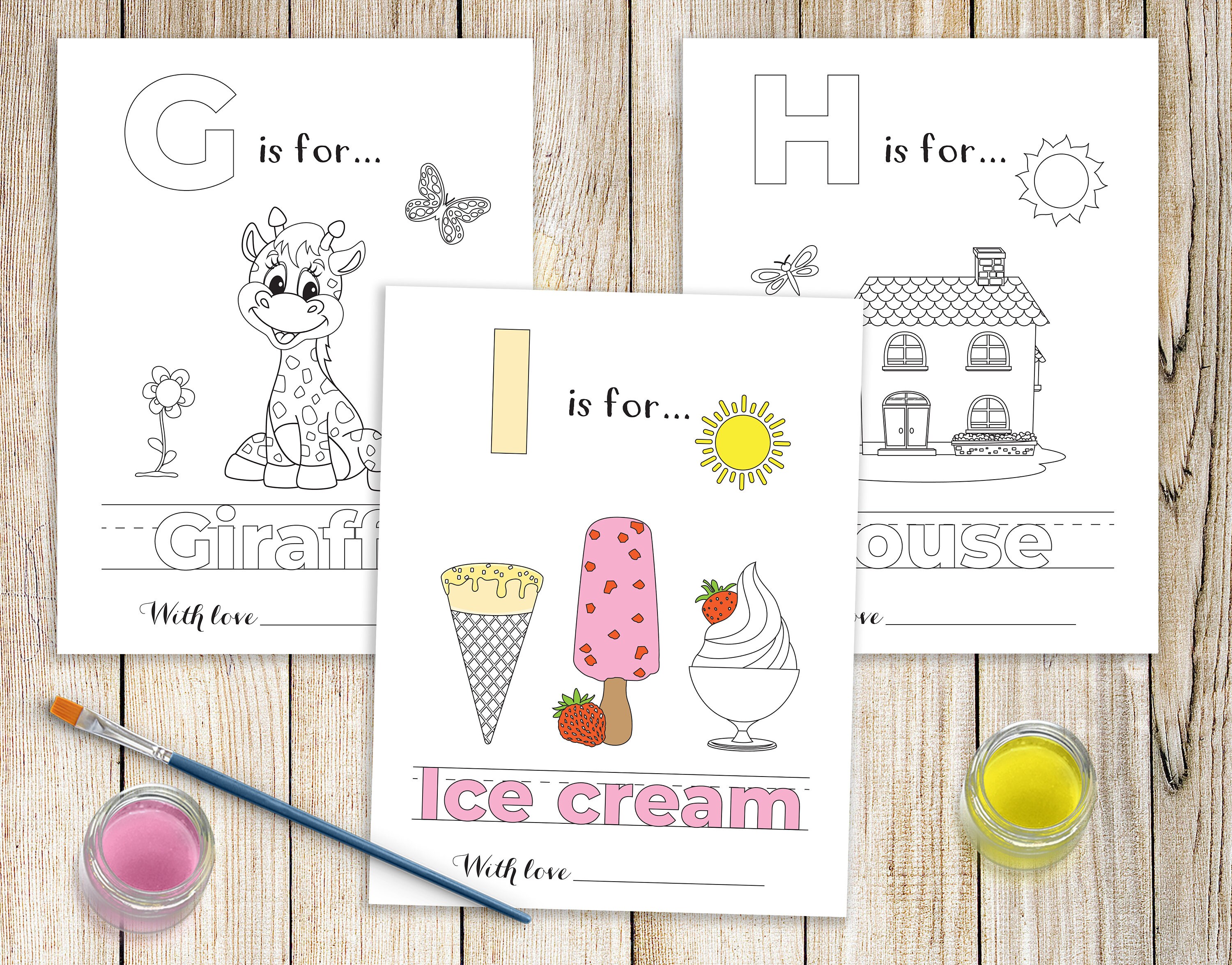 Baby ABC Game Baby Item Game Baby Shower Alphabet Game - Etsy