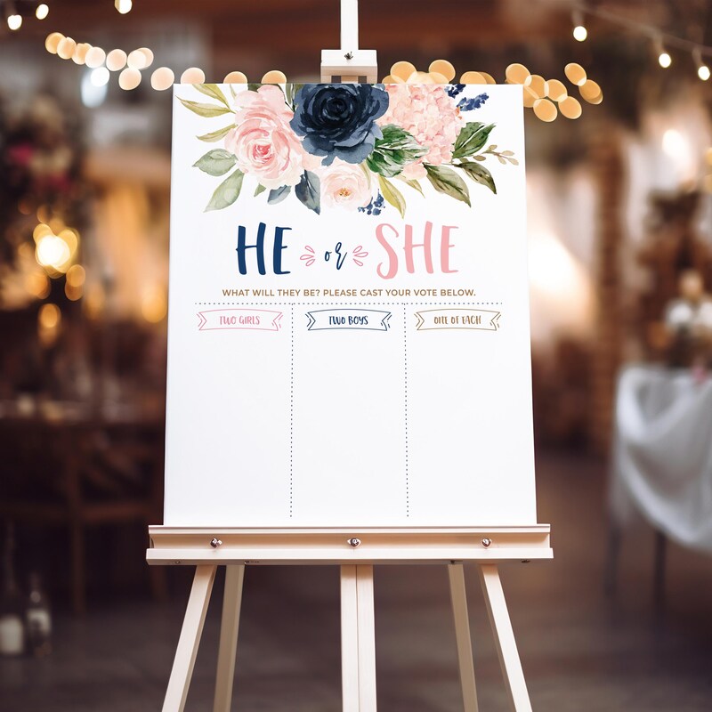 Twins Gender Reveal - Etsy