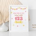 Baby's First Number Book Baby Shower Coloring Book Baby - Etsy
