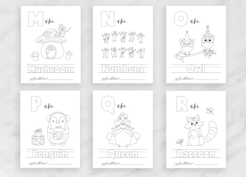 Baby Shower ABC Book Baby's First ABC Book Baby Shower - Etsy