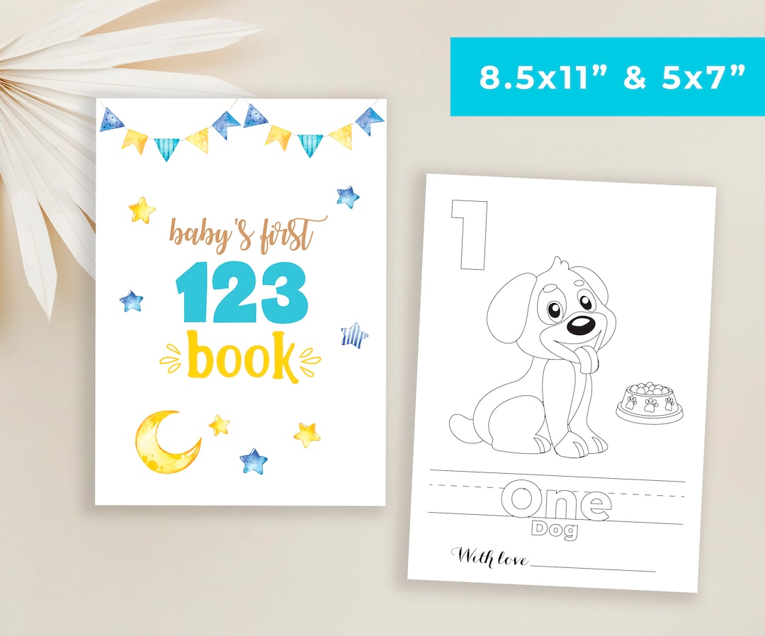 Baby's First Numbers Book, Baby Shower Coloring Book, Twinkle Twinkle ...