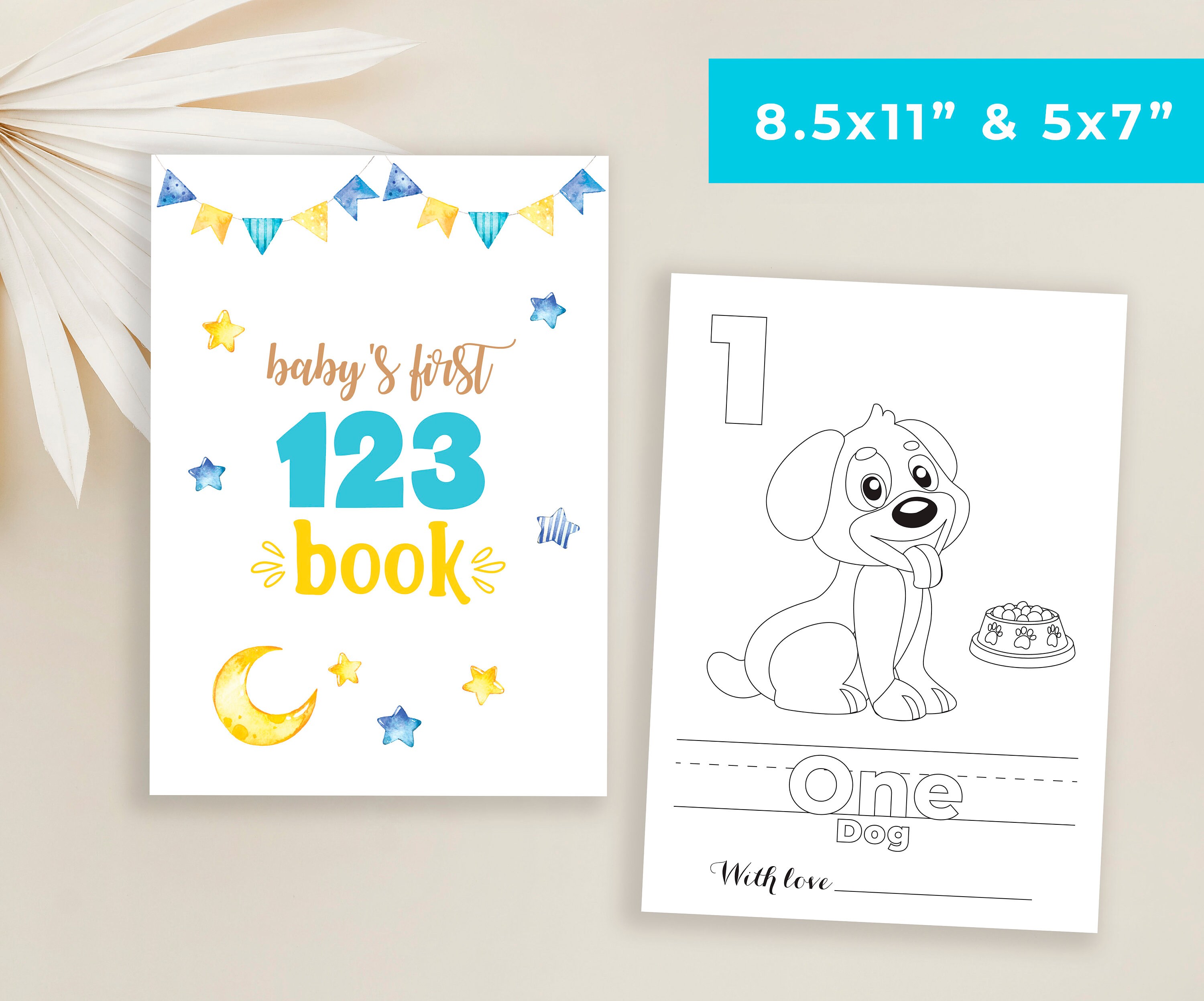 Baby's First Numbers Book Baby Shower Coloring Book - Etsy