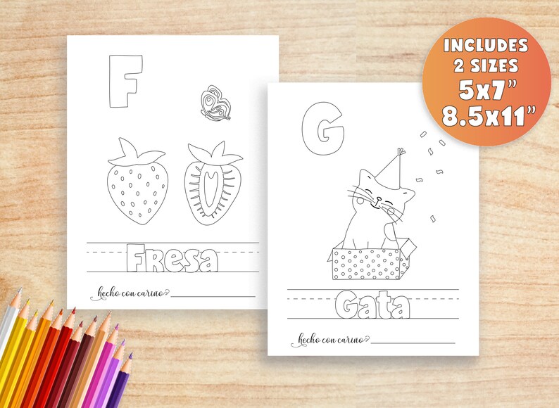 Baby's First ABC Book in Spanish Alphabet Book Baby | Etsy