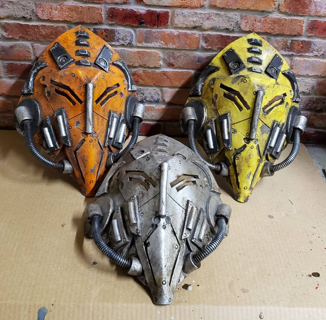 The Cyberpriest Robotic Cyberpunk Mask for Haunted Attractions ...